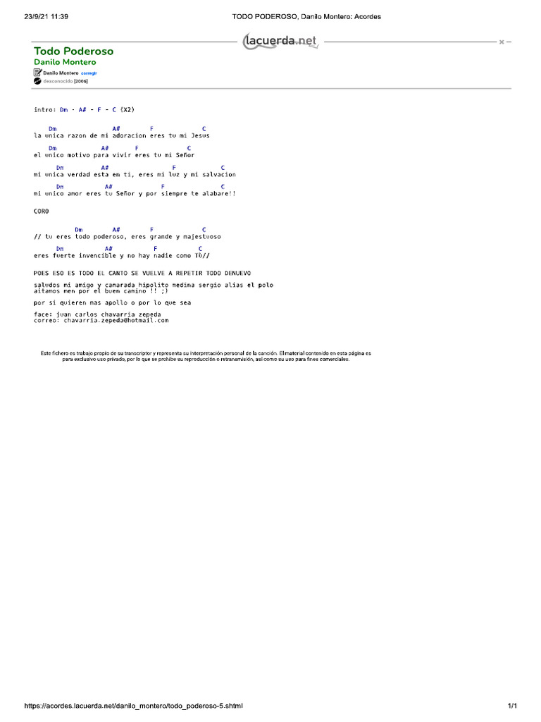 Eres Todo Poderoso | PDF