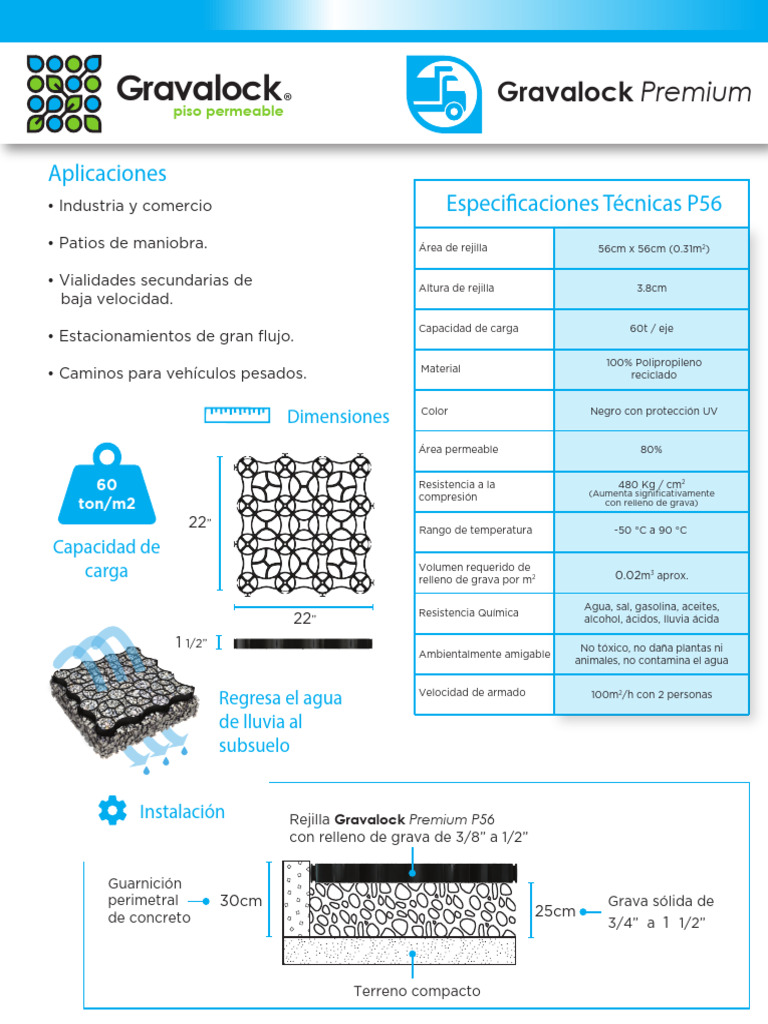 Gravalock - Premium P56 | PDF | Materiales
