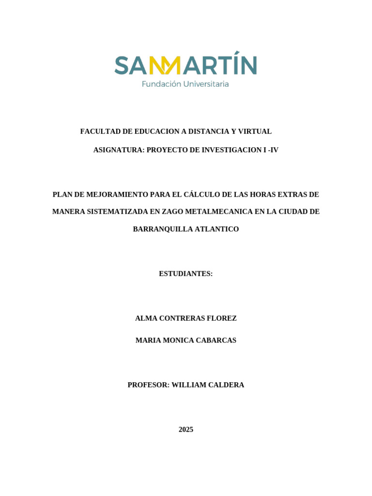 PROYECTO DE INVESTIGACION 1, WILLIAM CALDERA. (1) | PDF | Salario | Microsoft Excel