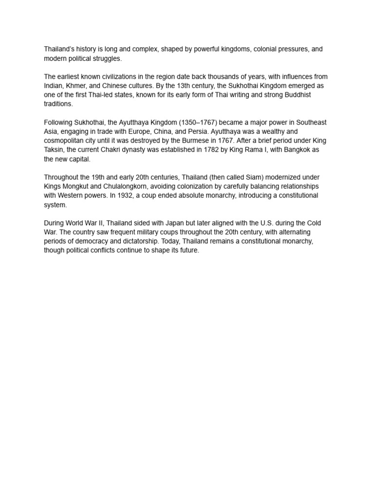 Thai Brief Hx_063934 | PDF