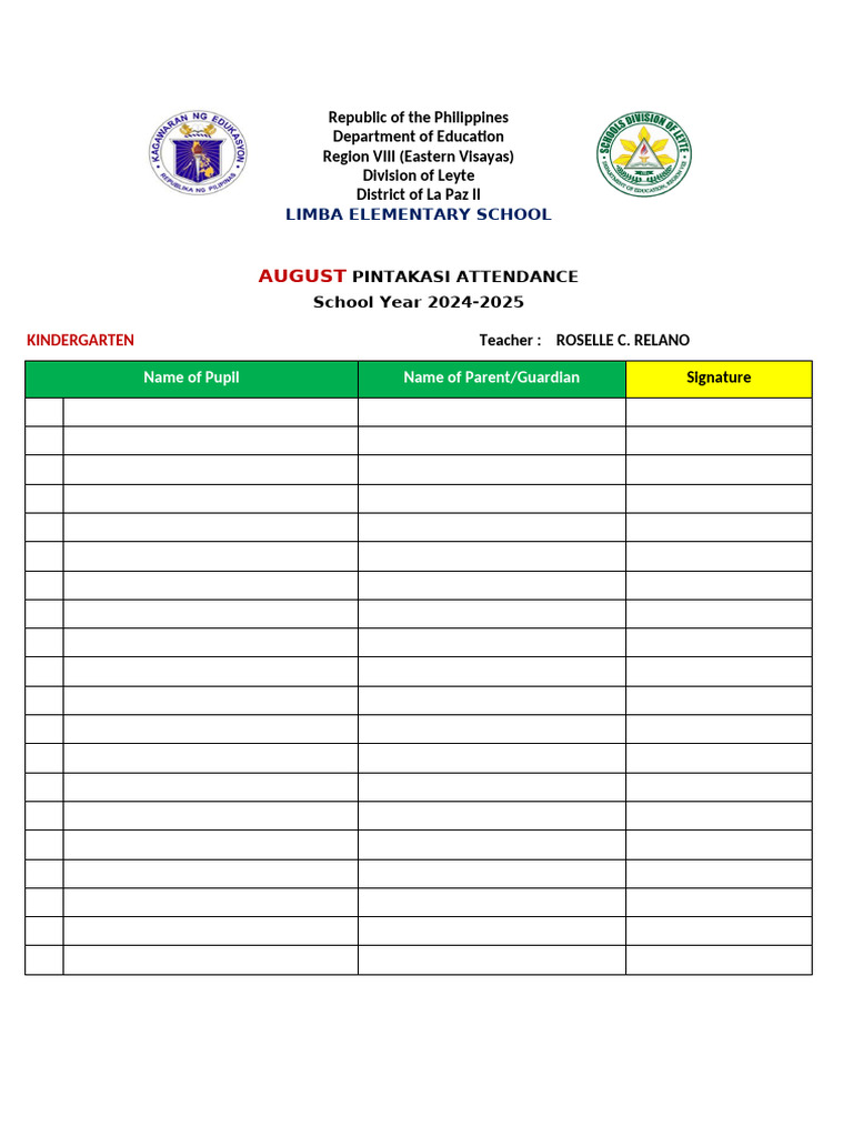 Attendance Portfolio Day | PDF