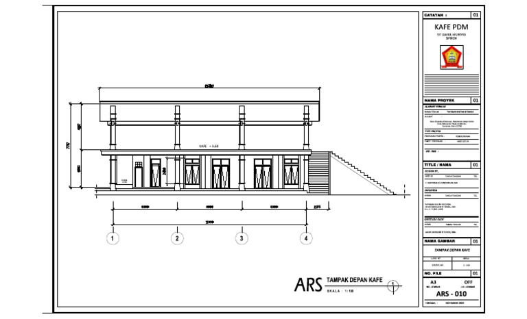 1.Tampak Samping Kafe Pdm 2 | PDF