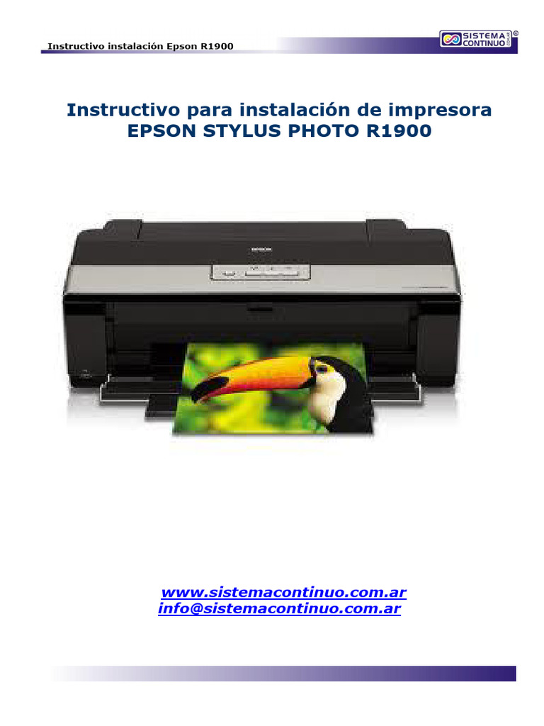 Epson R1900 Final 2hs | PDF | Impresora (Computación) | Tinta