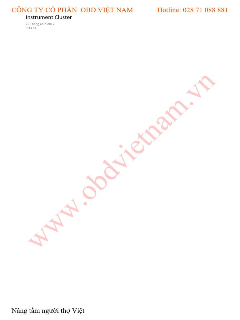 Instrument Cluster | PDF