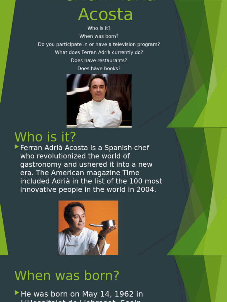 Ferran Adrià Acosta | PDF