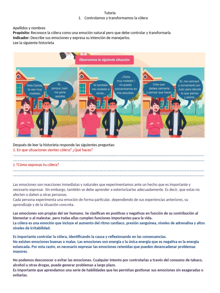 Controlando y Transformando la Cólera | PDF | Las emociones | Ira