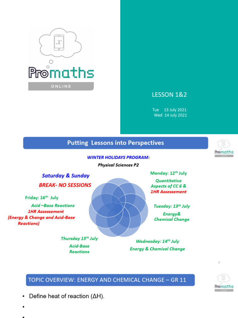 Grade 11 Energy & Chemical Change Guide | PDF | Chemical Reactions ...