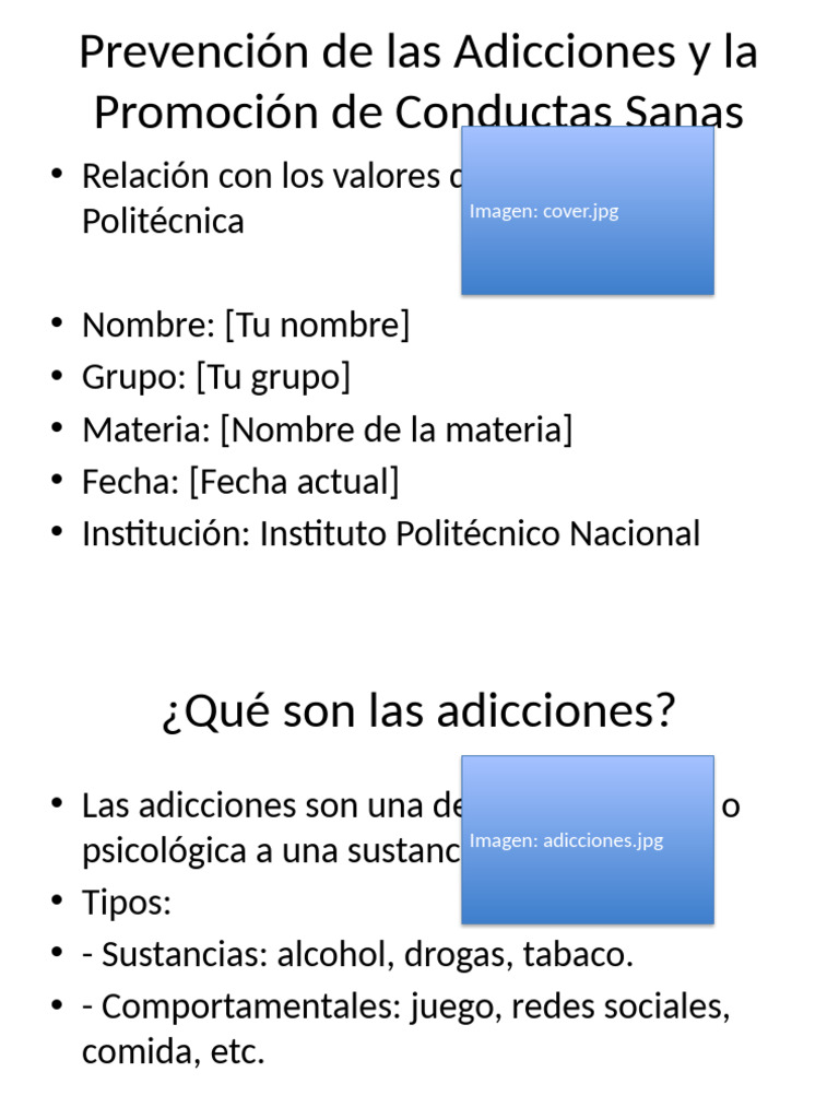 Imágenes para la Prevención de Adicciones | PDF | Sicología | Salud mental