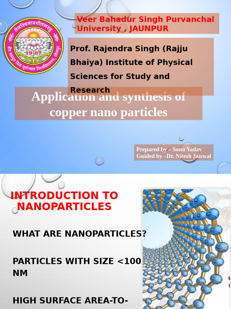Application Copper Nano Particles | PDF