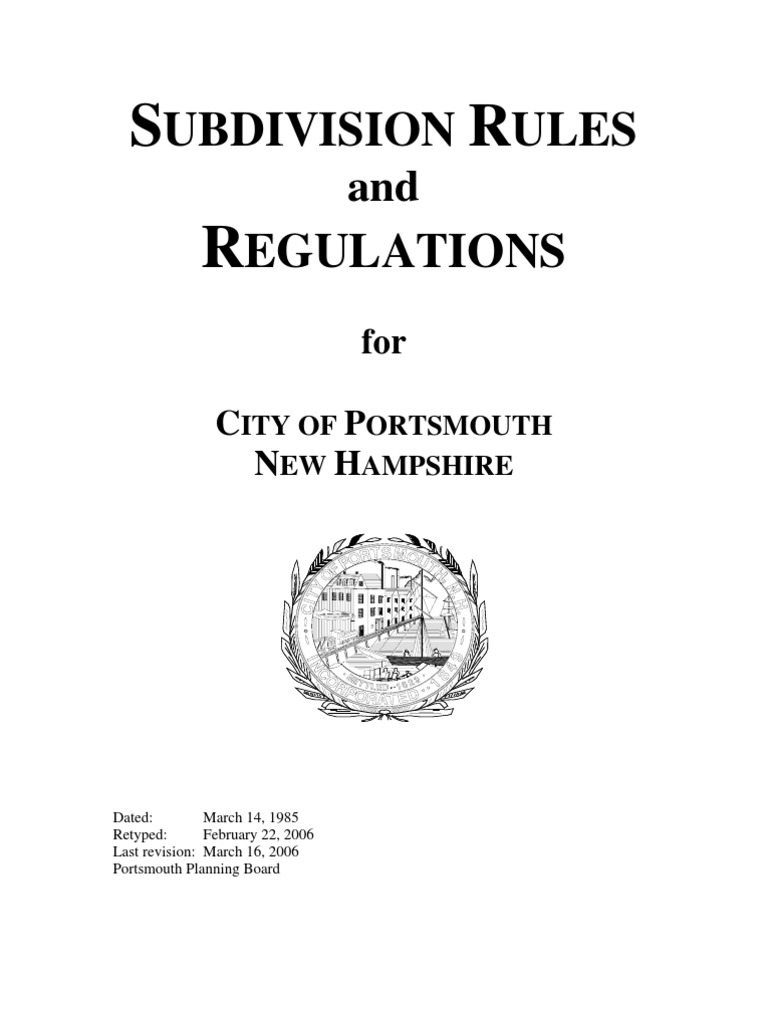 Subdivision Rules | PDF | Land Lot | Storm Drain