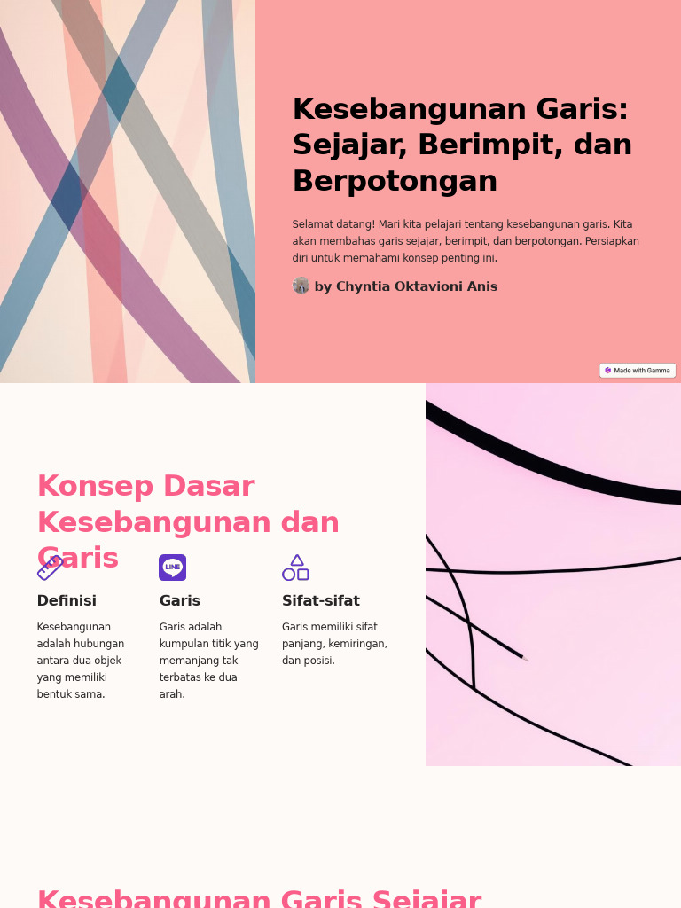 Kesebangunan-Garis-Sejajar-Berimpit-dan-Berpotongan (1) | PDF