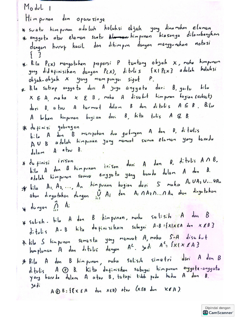 Rangkuman Modul 1 Pengantar Probabilitas | PDF