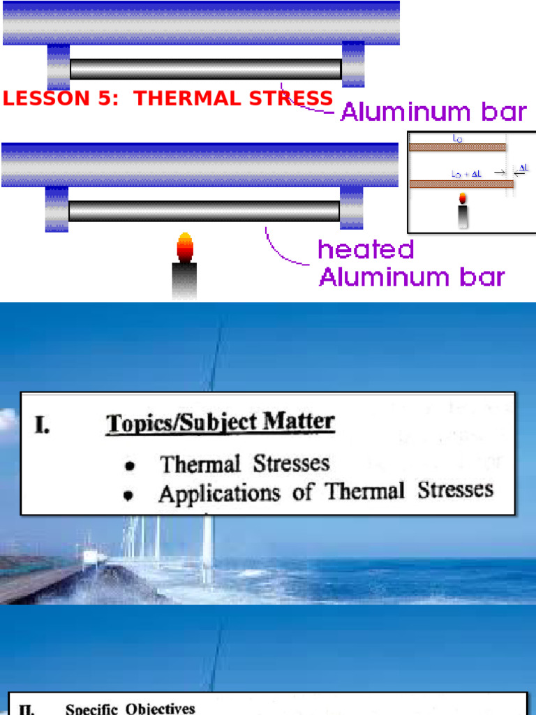 16 EMech 3 Revised LESSON 5 THERMAL STRESS | PDF
