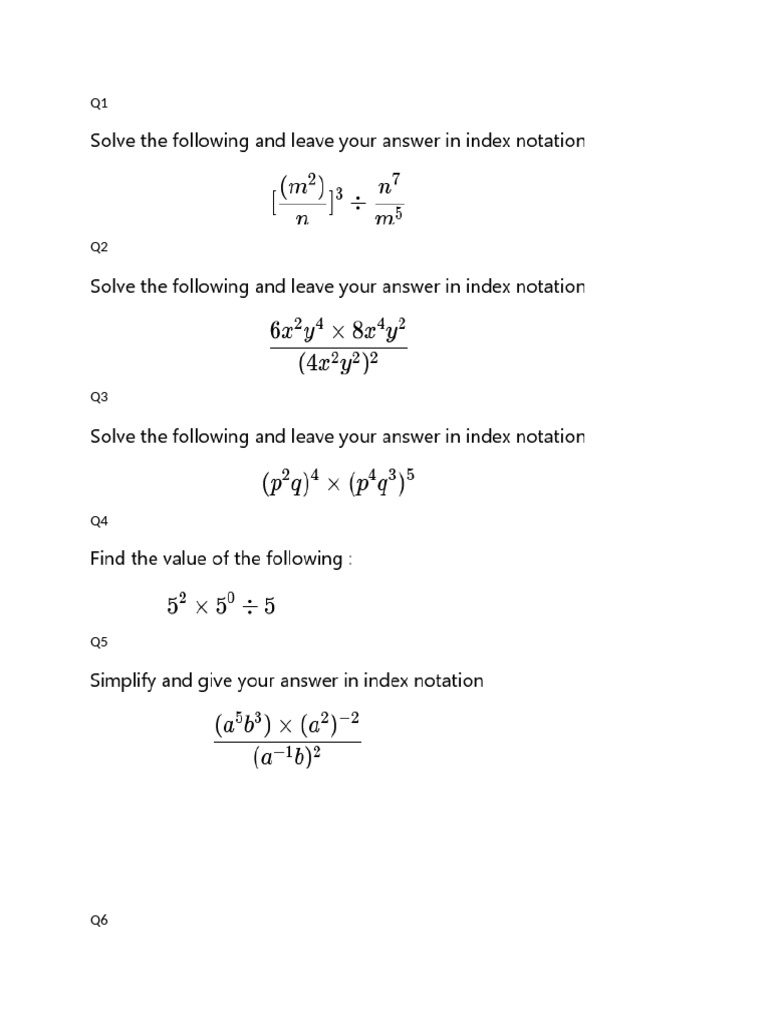 Worksheet 5 O1 | PDF