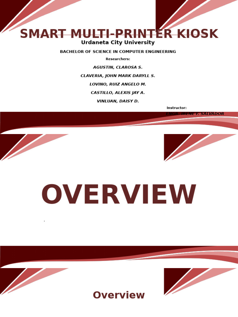 BSCPE AgustinJ Et. Al. Smart Multi Printer Kiosk 2024 2025 | PDF | Software Development | Software