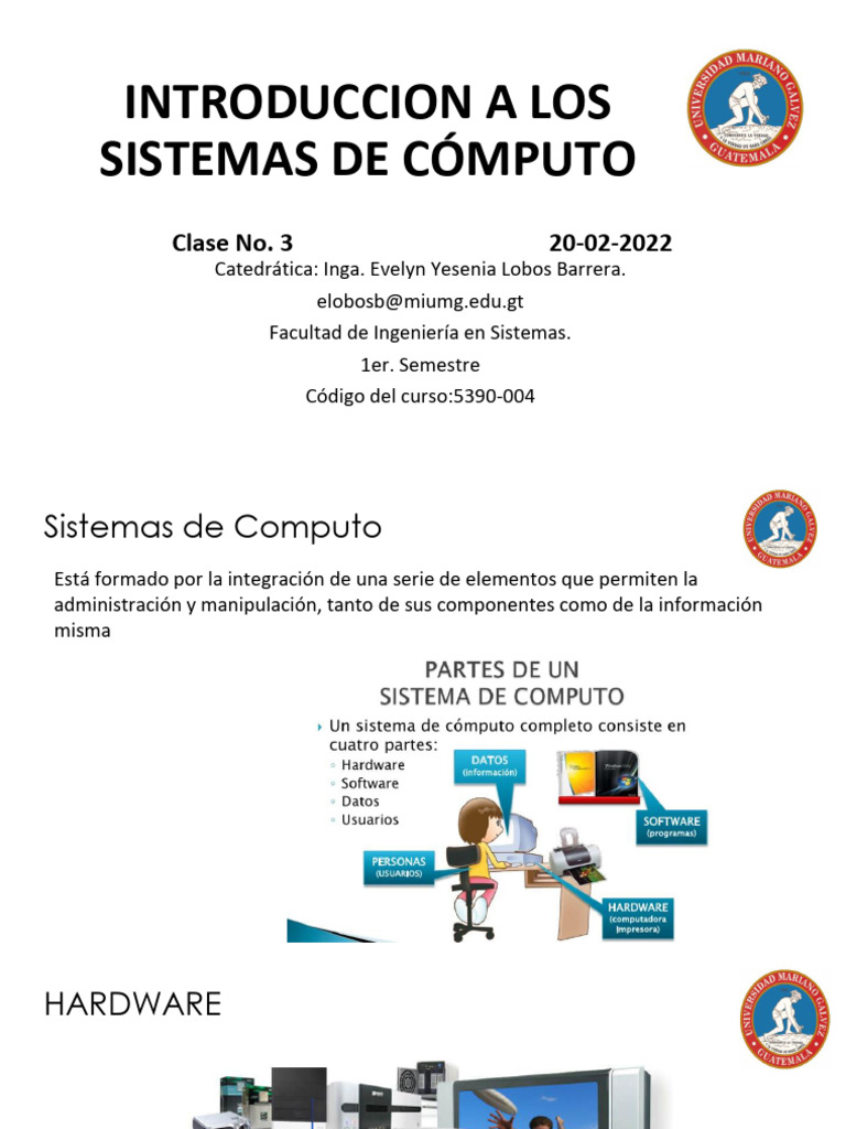 Clase No 3 Intro a La Compu 20-02-2022 | PDF