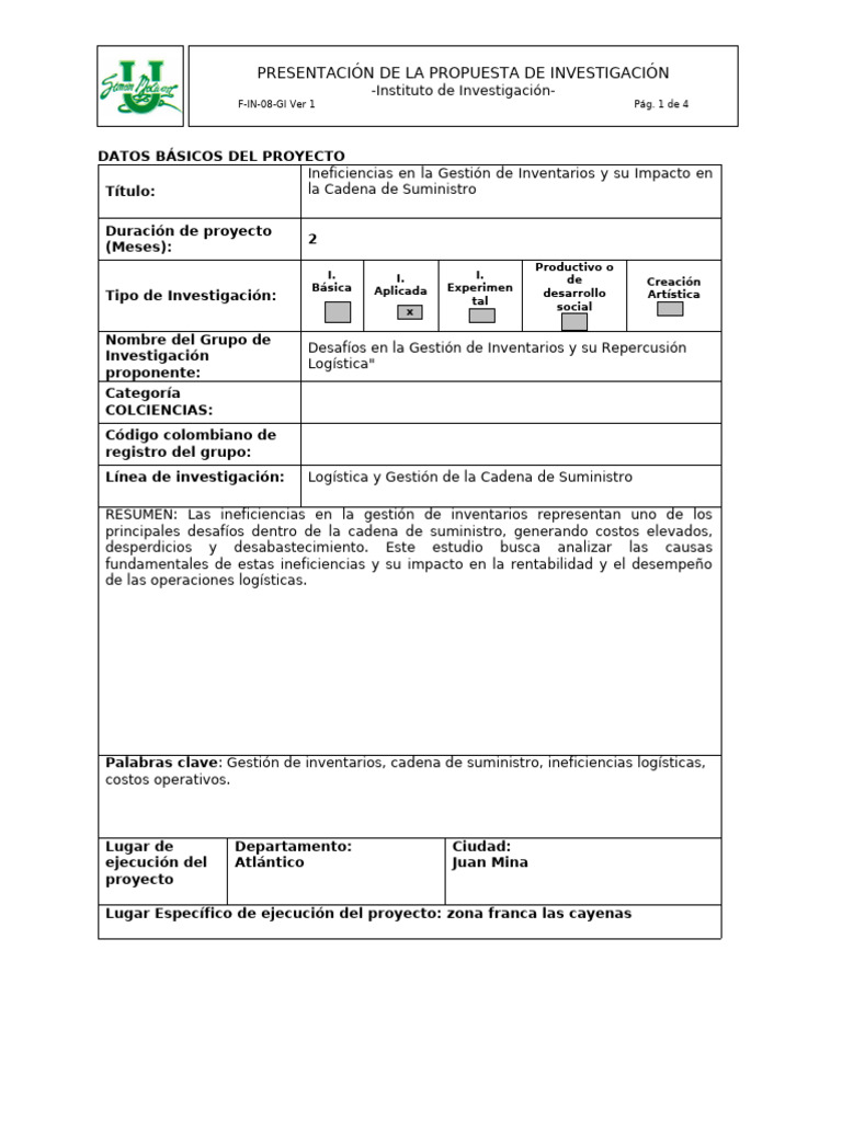 PARCIAL John Narváez Cantillo 3 | PDF | Cadena de suministro | Logística