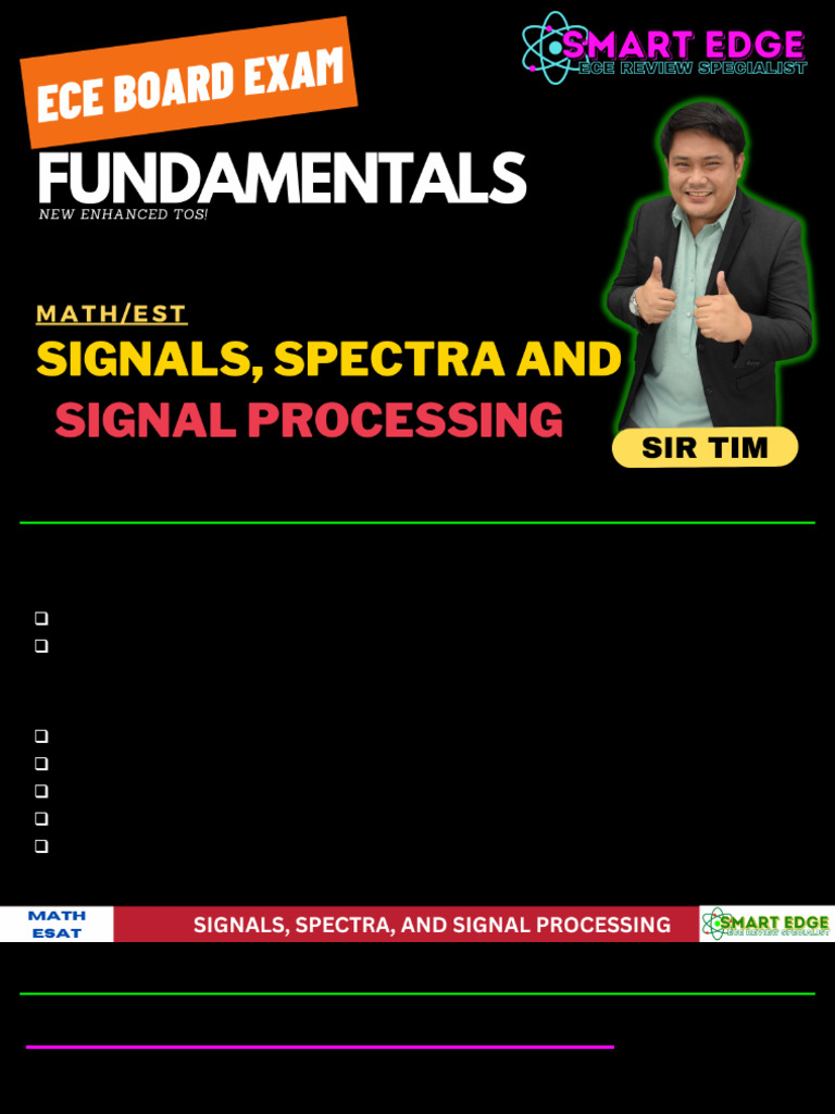 Signal Spectra Processing | PDF | Fourier Transform | Spectral Density