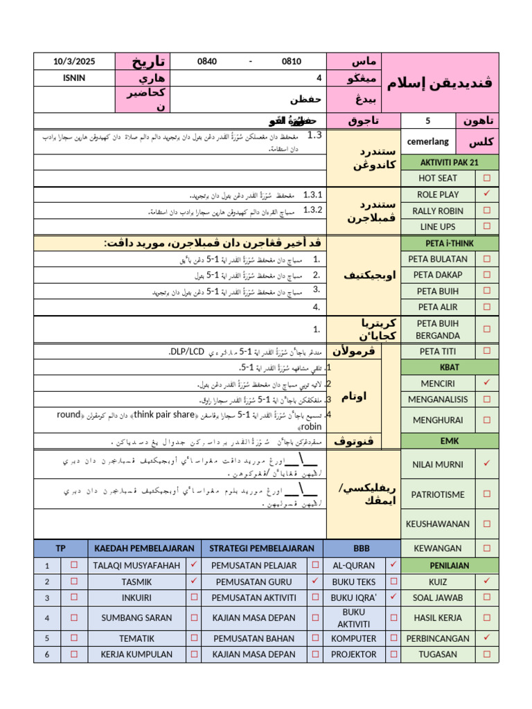 MINGGU 4 isnin | PDF