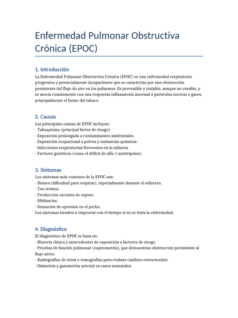 Documento EPOC | PDF