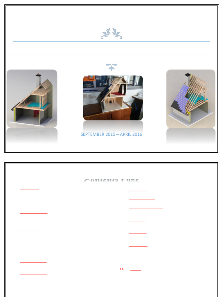 Construction Studies Portfolio 2016 | PDF | Truss | Roof