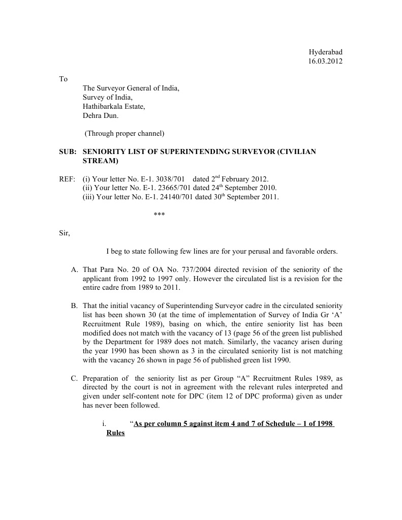 Request to Correct Inaccuracies and Ensure Adherence to Rules in the ...