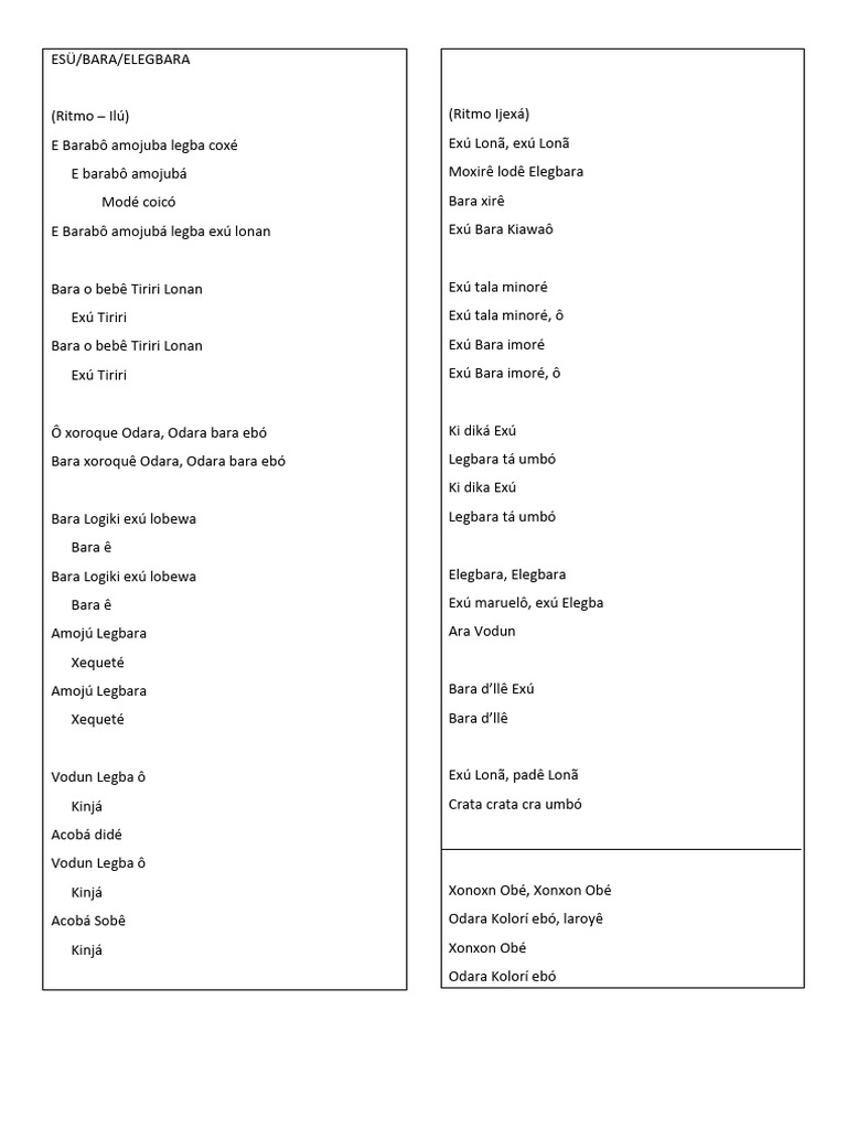 Kwe - Cantigas | PDF