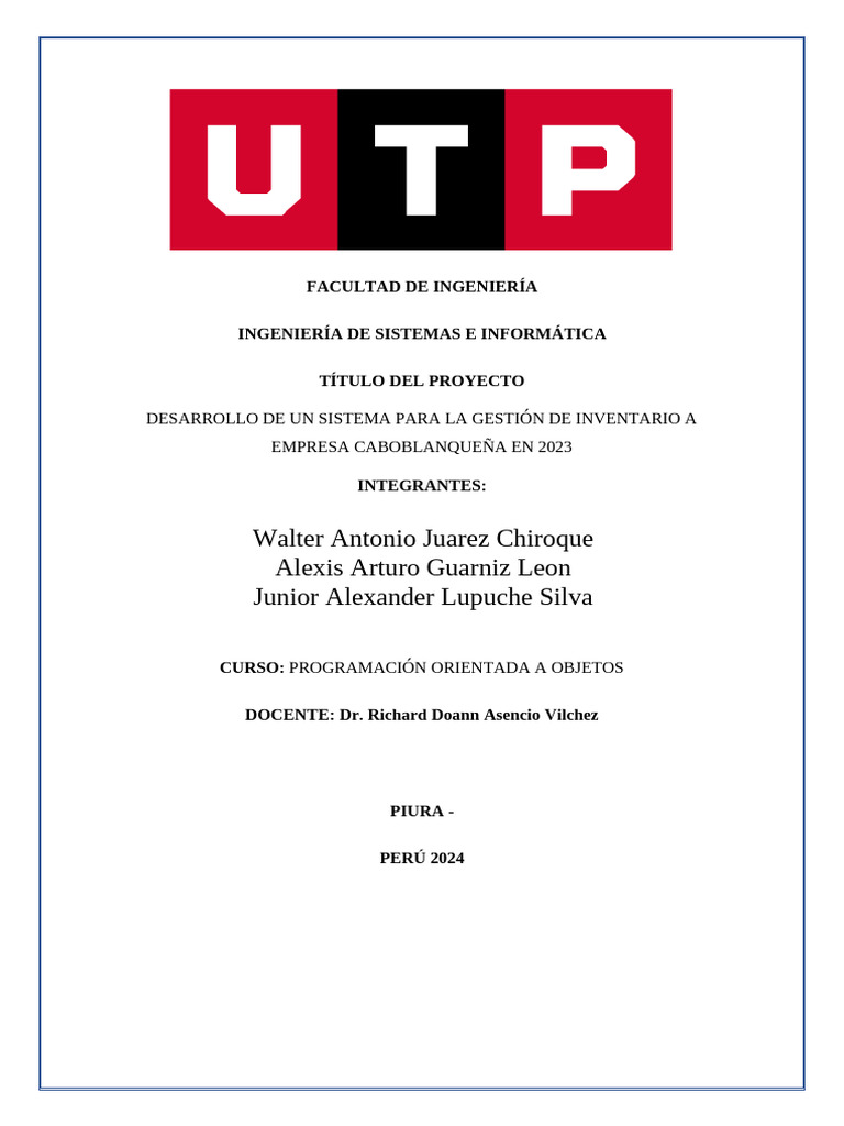 Avance POO30% | PDF | Software | Bases de datos