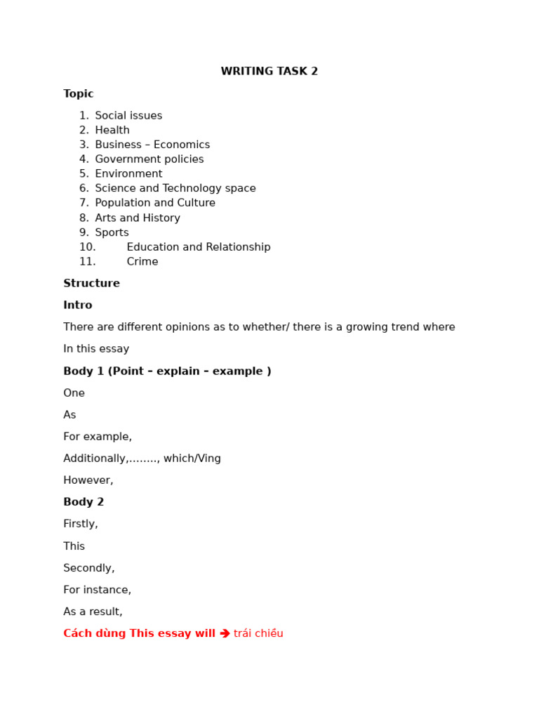 Writing Task 2 - Practice | PDF