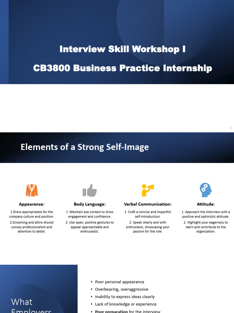 Students notes_Interview Skills Training Workshop | PDF | Body Language ...