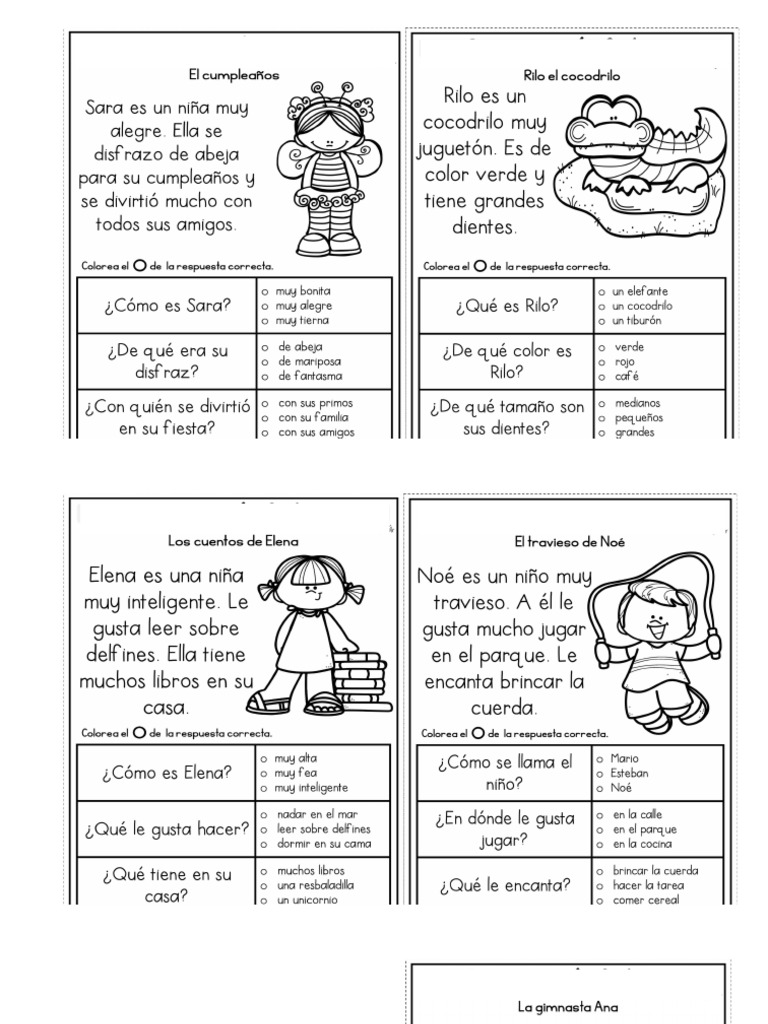 Cuaderno de Comprension Lectora Taller | PDF