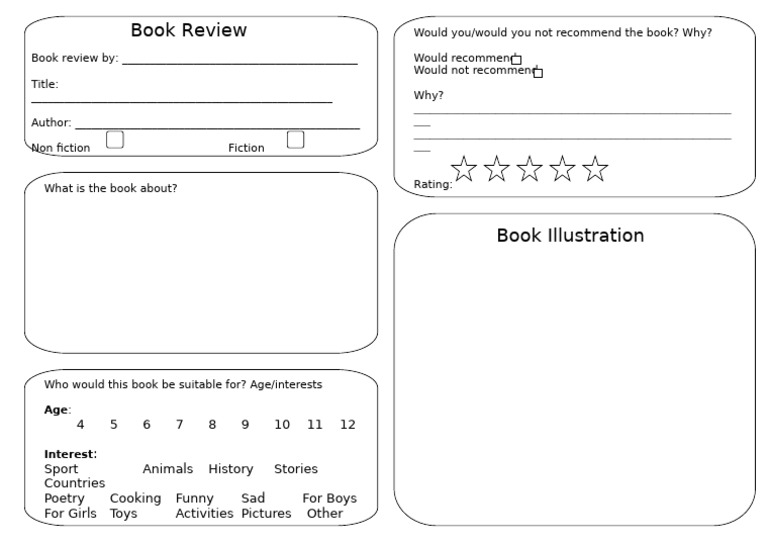 Book Review Templete | PDF