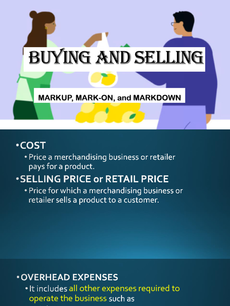Wk4 Mark On Markd Down and Mark Up v2 | PDF | Gross Margin | Cost Of ...