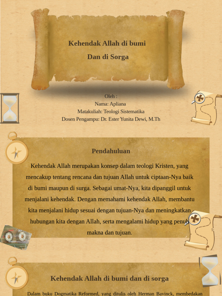 Kehendak Allah Di Bumi Dan Di Sorga | PDF