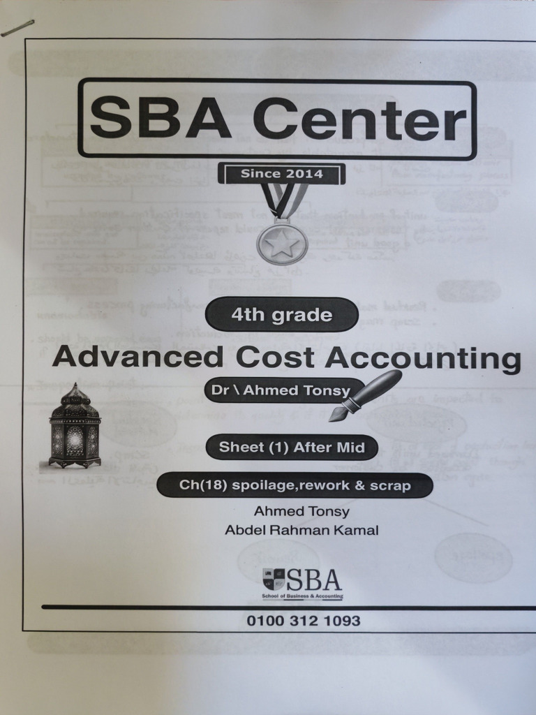 Cost Acc. Ch18 | PDF