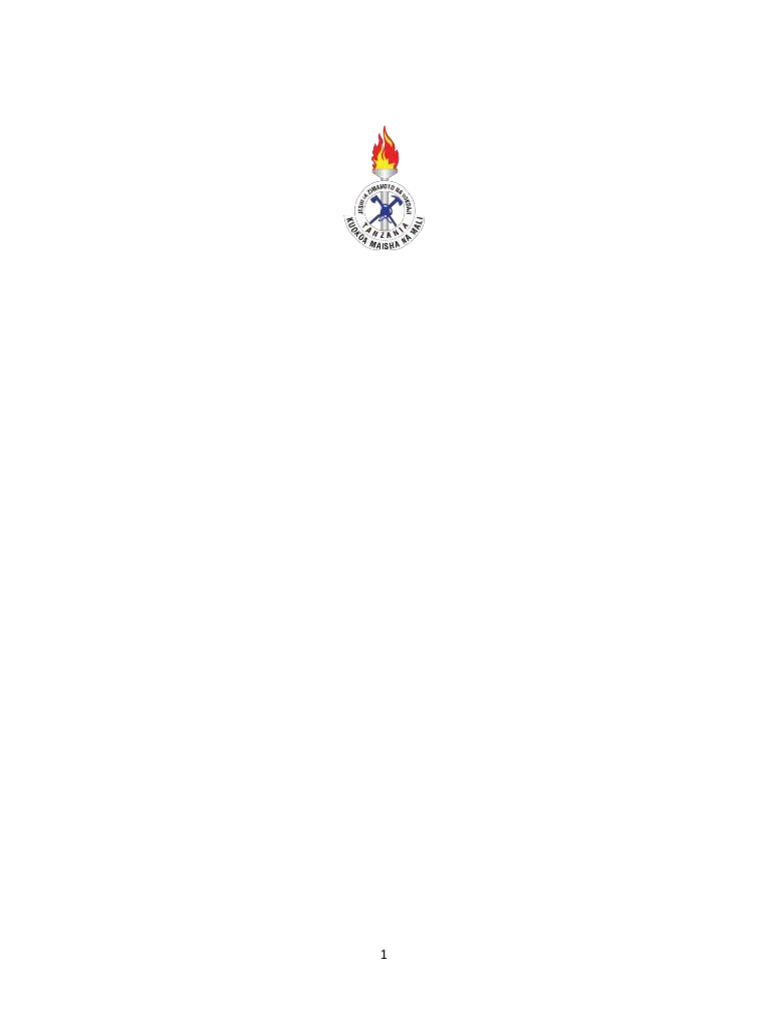 Mafunzo ya Jeshi la Zimamoto 2025 | PDF