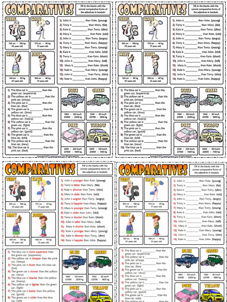 Comparative EXERCISE | PDF