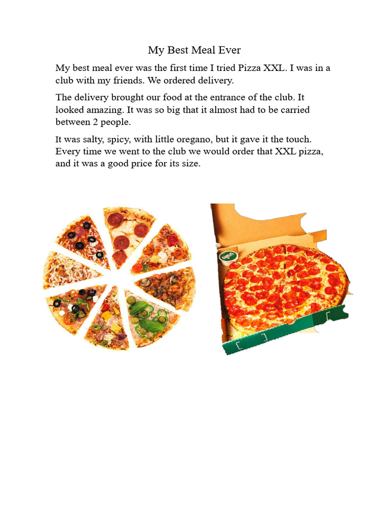 My Best Meal Ever | PDF