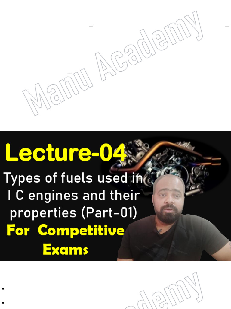 GPSC Amvi Syllabus:: Internal Combustion Engines | PDF | Combustion | Fuels