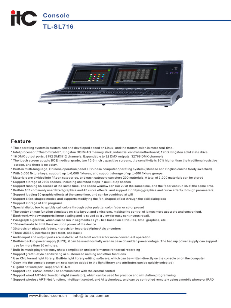 ITC Console TL-SL716 | PDF | Backup | Library (Computing)