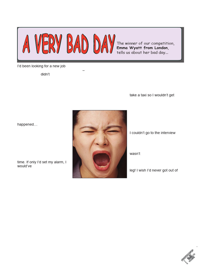 Very - Bad - Day For The Oral Exam 2024-2 | PDF