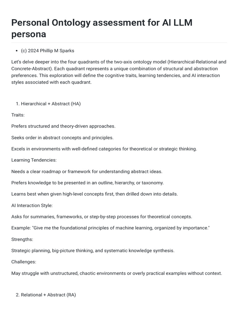 Personal Ontology Proposed For AI | PDF | Artificial Intelligence ...