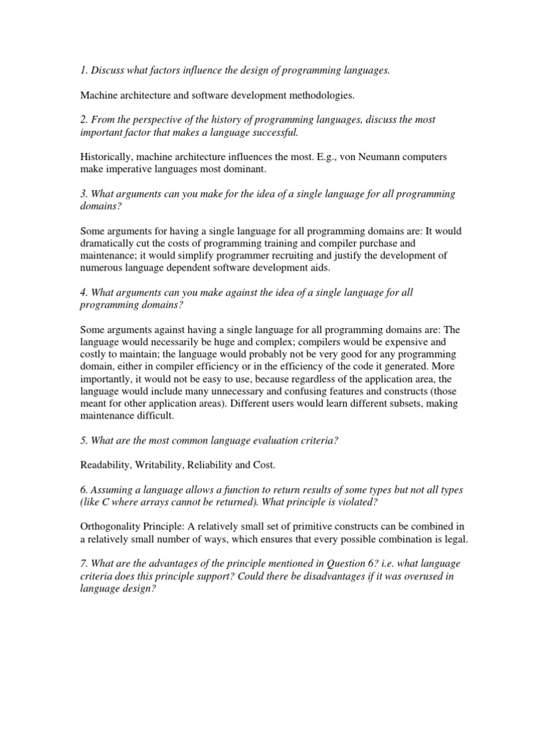 Answer Ex1 | PDF | Compiler | Computer Programming