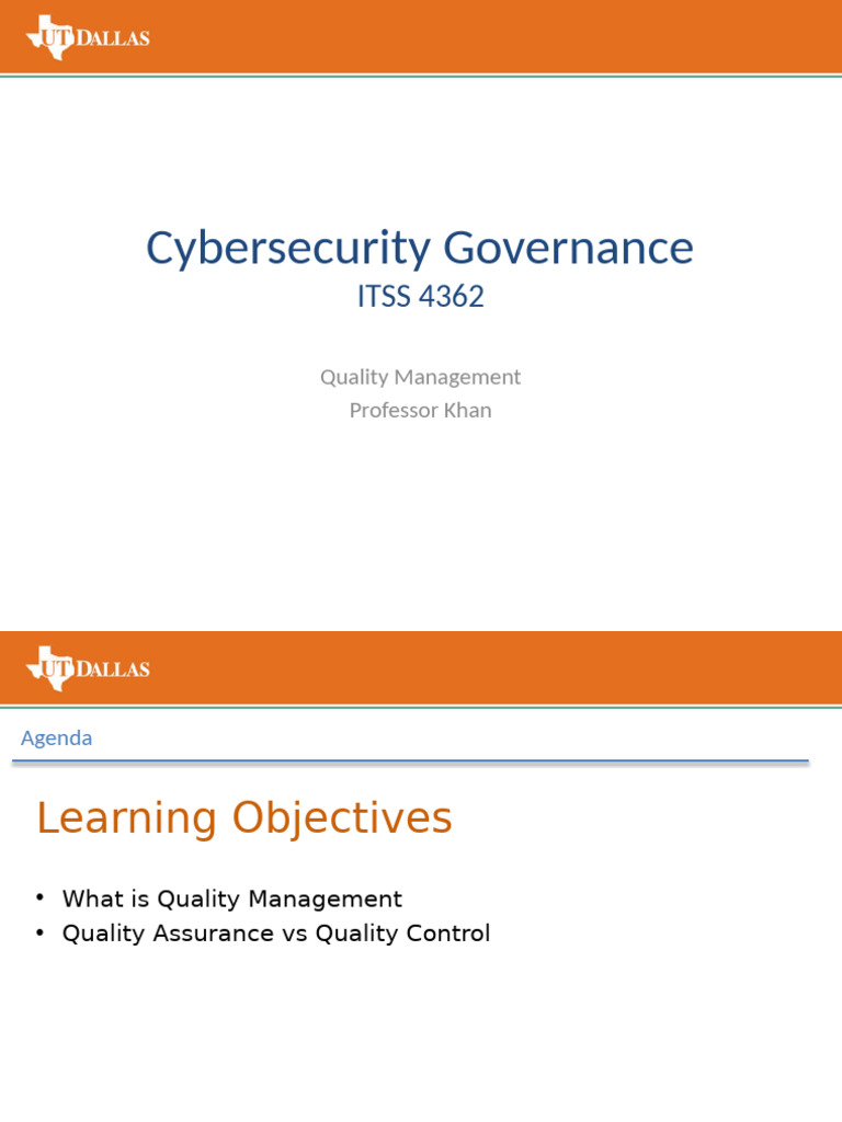 Week 10 - Quality Management | PDF | Quality Assurance | Audit