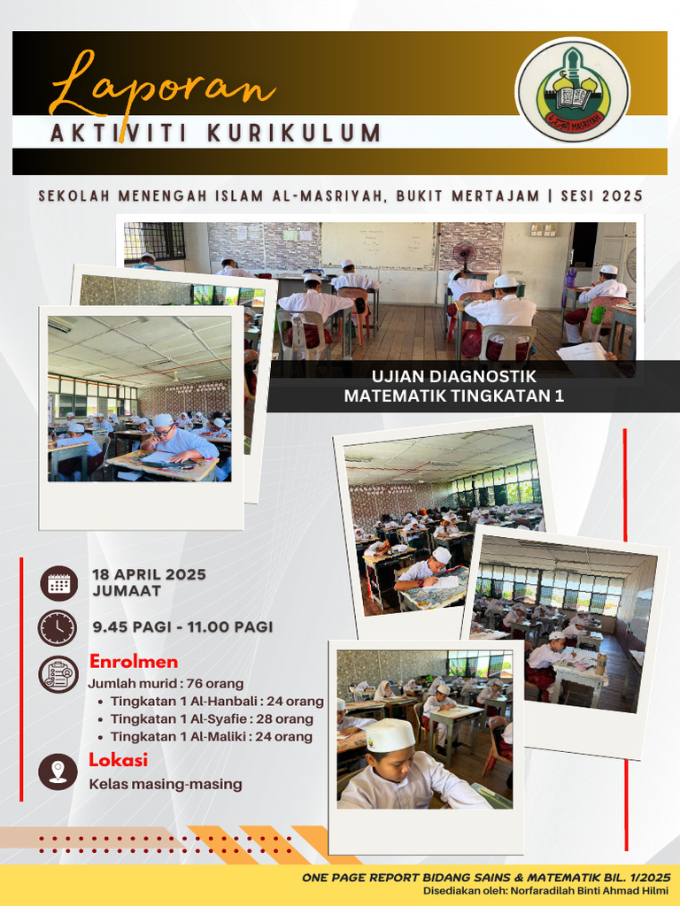 Opr Bidang Sains & Matematik Bil 1 2025 | PDF