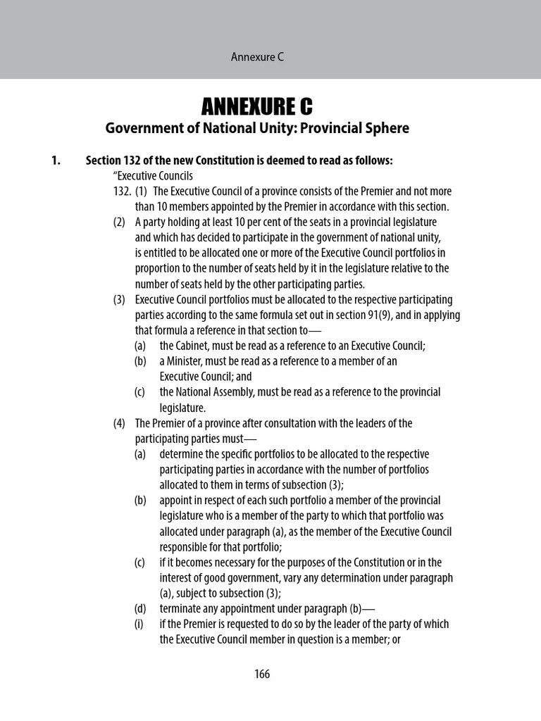 SAConstitution Web Eng Annex C | PDF | Political Law | Political Charters