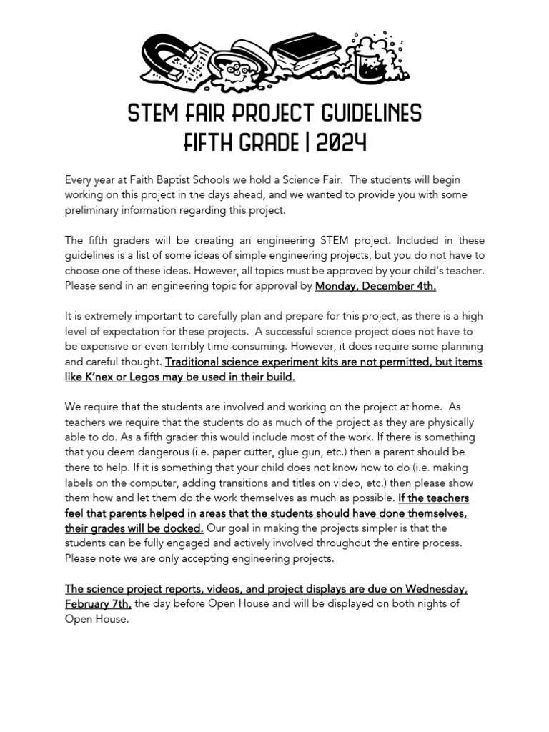 Microsoft Word - Science Project Guidelines - STEM.docx | PDF | Science ...