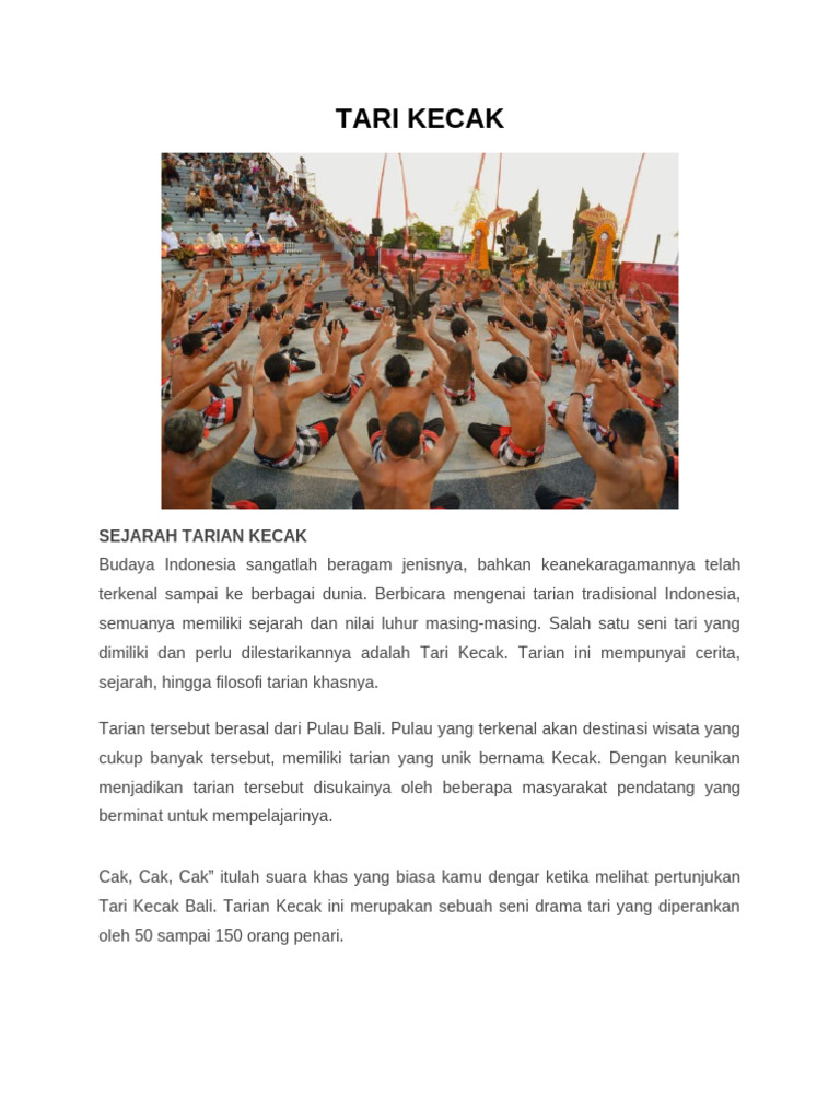 Tari Kecak | PDF