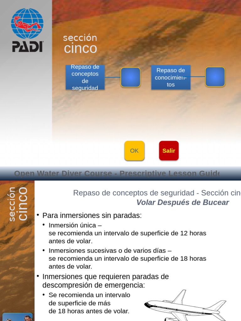 Sección Cinco | PDF | Buceo bajo el agua | Oxígeno