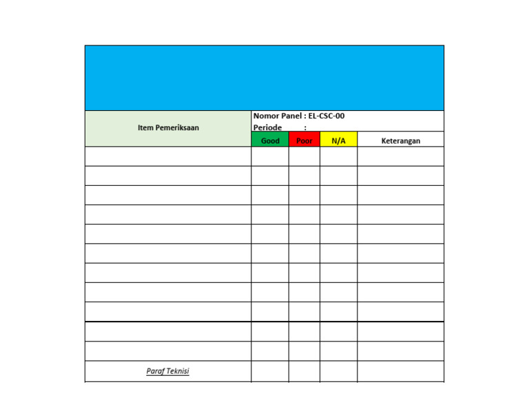 Ceklist Panel Listrik | PDF